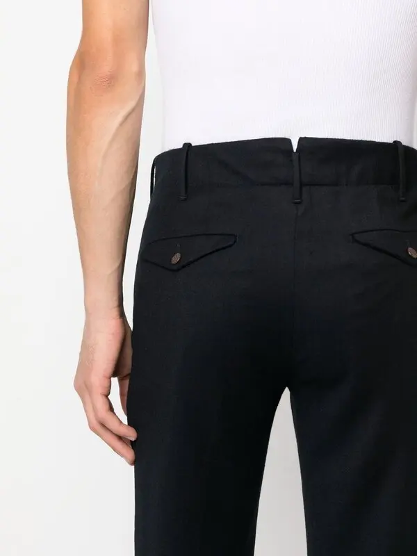 Incotex Mid-rise Straight-leg Trousers - Blue