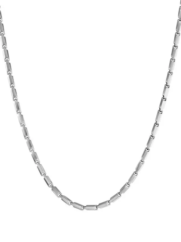 David Yurman Faceted Link Necklace - Silver
