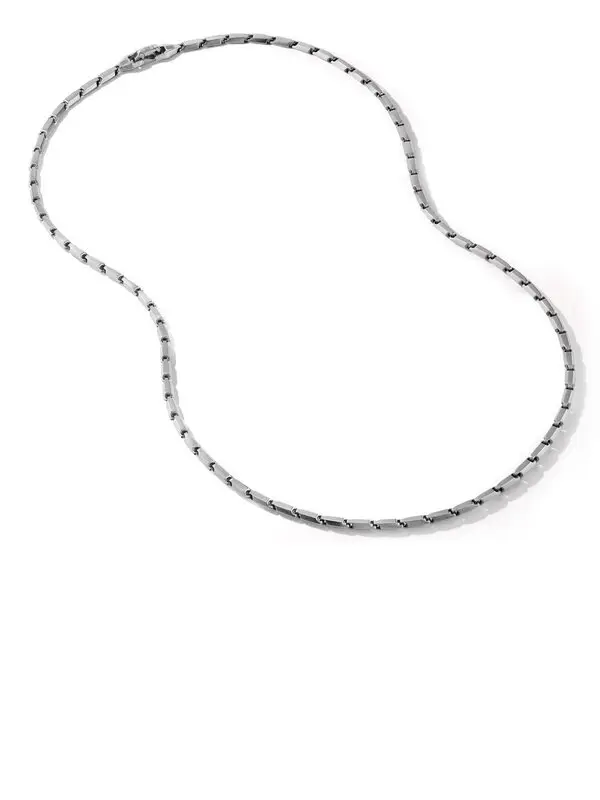 David Yurman Faceted Link Necklace - Silver