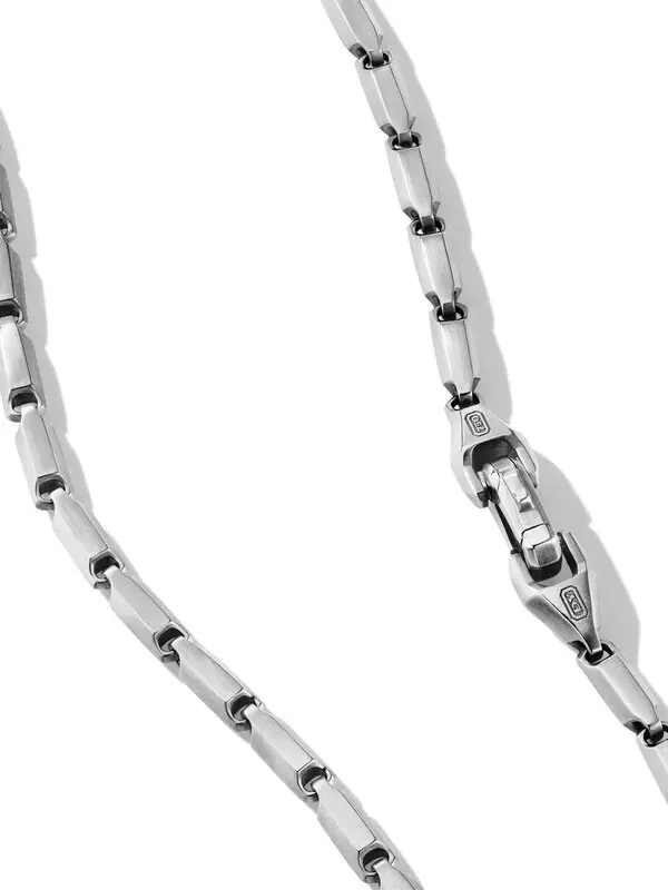 David Yurman Faceted Link Necklace - Silver