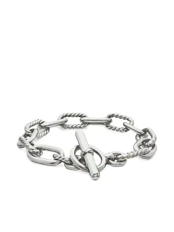 David Yurman Sterling Dy Madison Toggle Chain Bracelet - Silver