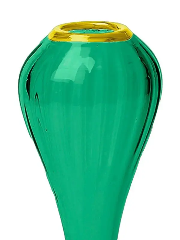La DoubleJ Glass Gold-trimmed Vase