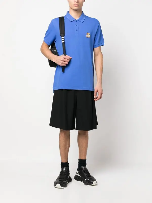 Moschino Logo-patch Polo Shirt