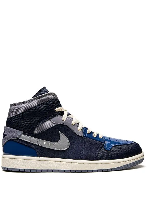 JORDAN Air 1 Mid Se Craft Obsidian Sneakers - Blue