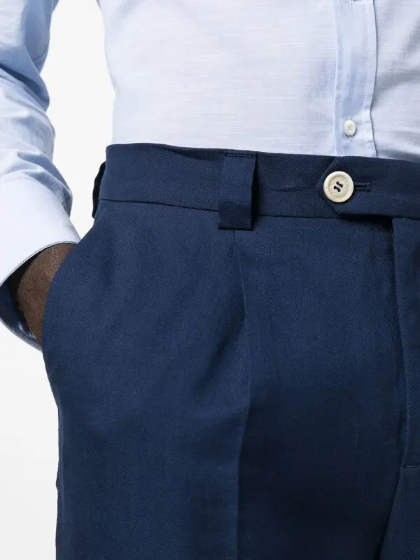 Brunello Cucinelli Tailored Cropped Trousers - Blue