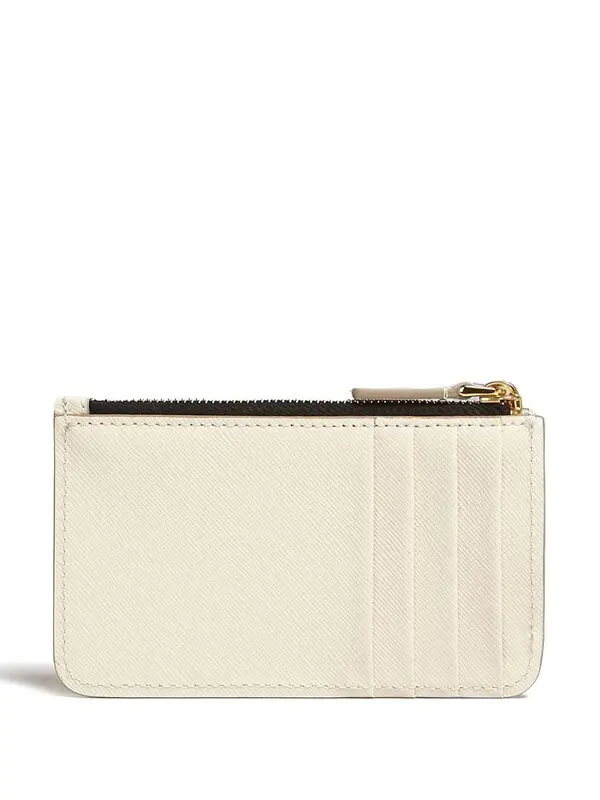 Marni Logo-print Leather Card Case - White