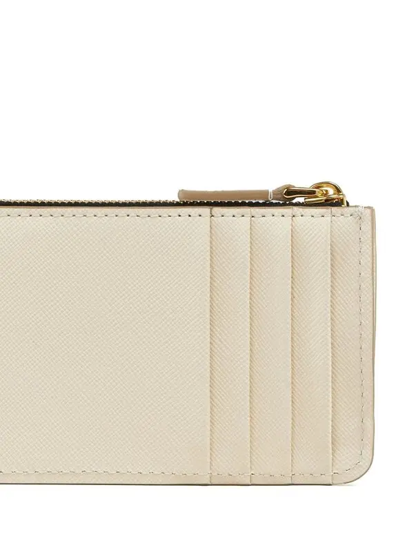 Marni Logo-print Leather Card Case - White