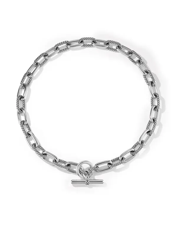 David Yurman Sterling Dy Madison Toggle Chain Necklace - Silver