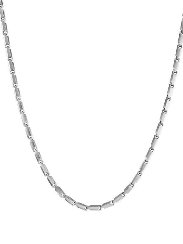 David Yurman Faceted Link Necklace - Silver