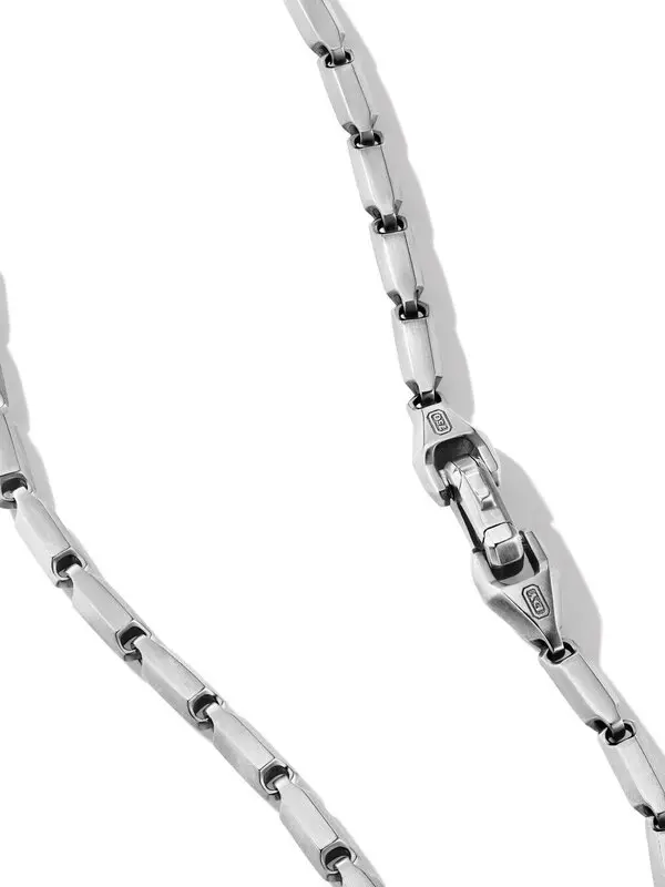 David Yurman Faceted Link Necklace - Silver