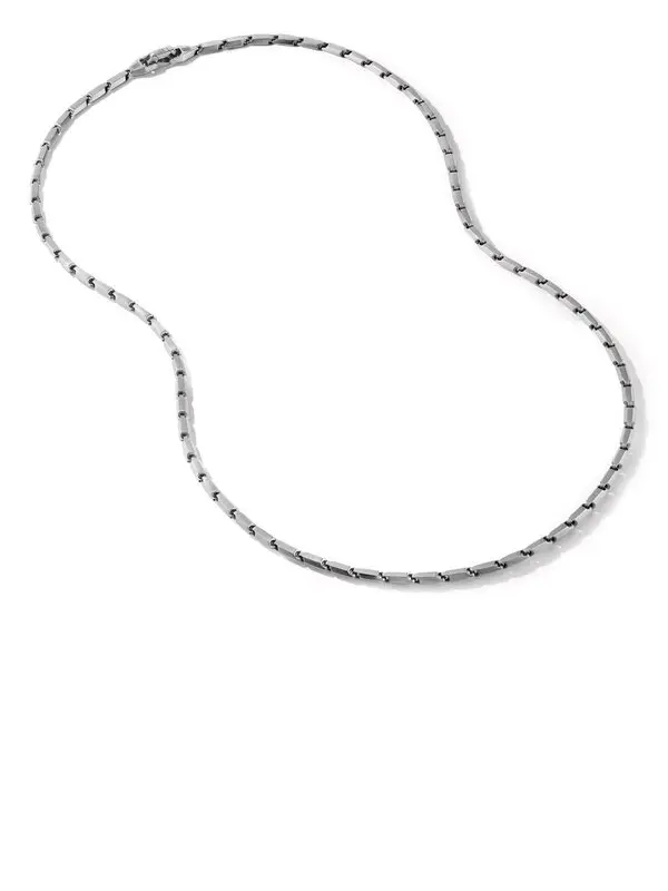 David Yurman Faceted Link Necklace - Silver