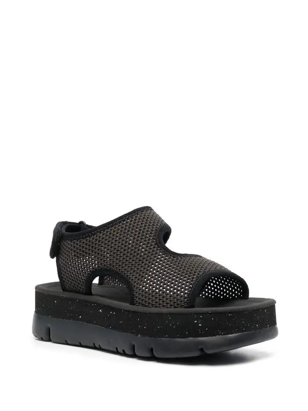 Camper Oruga 50mm Mesh Touch-strap Sandals