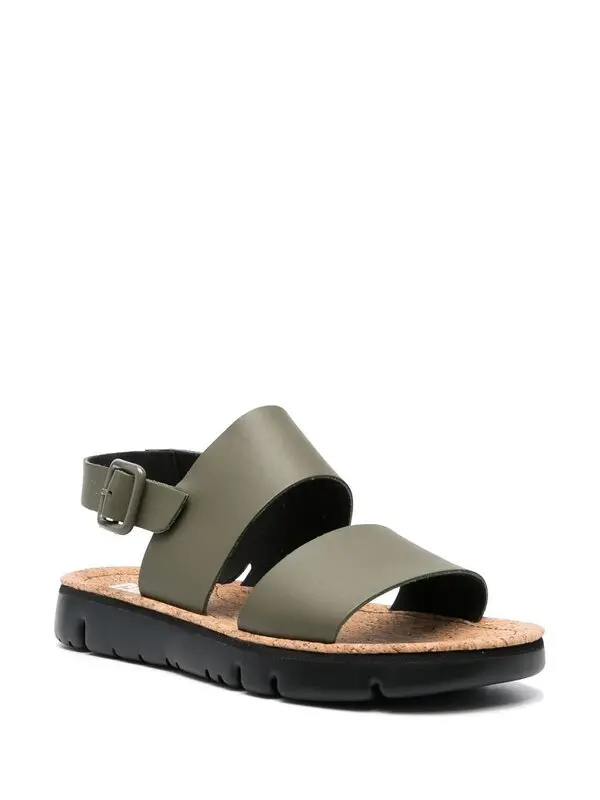 Camper Oruga Slingback Sandals - Green