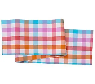 C&F HOME Cabana Plaid Gingham Check Table Runner Vale Rie