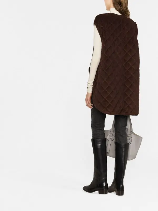 TOTEME Quilted Corduroy Vest