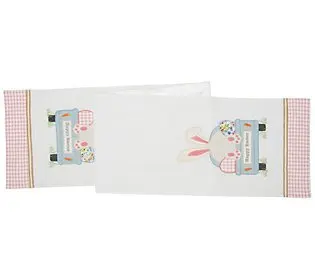 VALERIE PARR HILL Happy Easter Bunny Table Runner Valerie