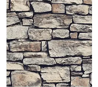 ARTHOUSE Cornish Faux-stone Peel-and-stick Wall Paper - One-color
