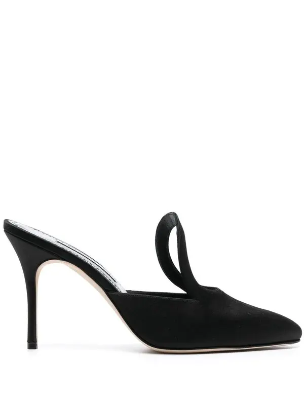 Manolo Blahnik Fugati 100mm Heeled Mules