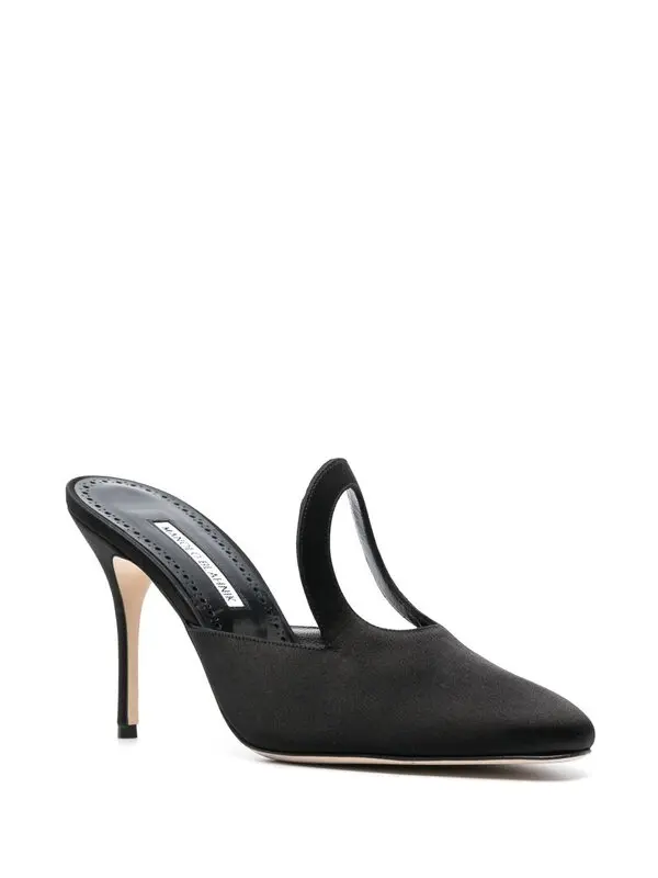 Manolo Blahnik Fugati 100mm Heeled Mules
