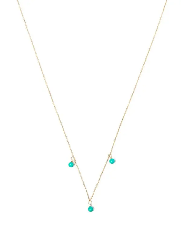 Mateo 14kt Yellow Turquoise Necklace - Gold