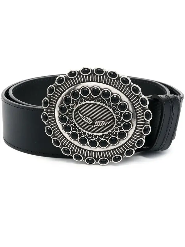 Zadig&Voltaire Santa Fe Leather Belt - Black