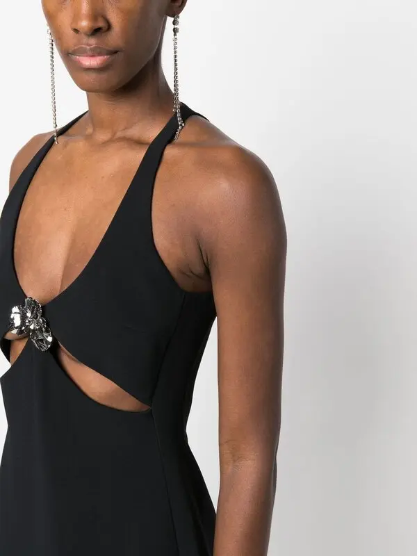 David Koma Flower Appliqué Mini Dress