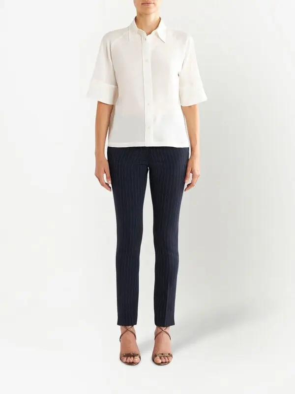Etro Pinstripe Tailored Trousers - Black