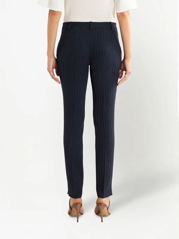Etro Pinstripe Tailored Trousers - Black