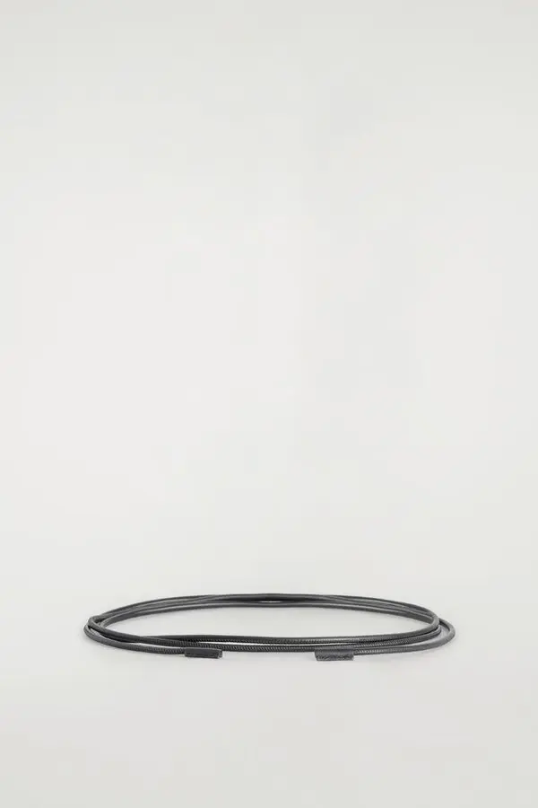 Cos Leather Rope Belt - Black