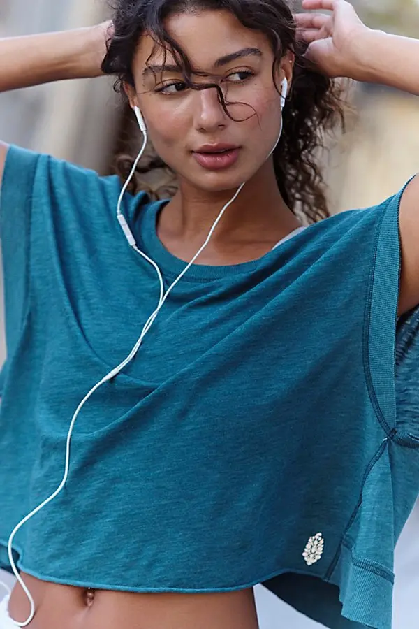 Free People My Time Tee - Deep Teal