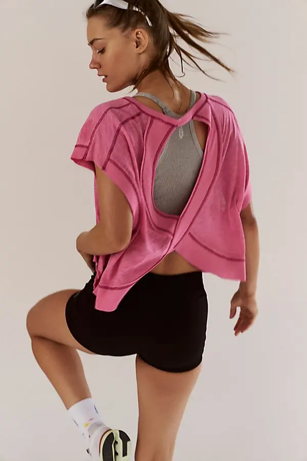 Free People My Time Tee - Dragonfruit