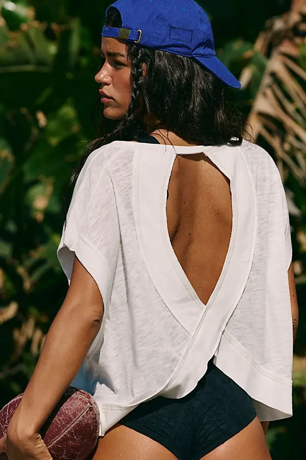 Free People My Time Tee - White