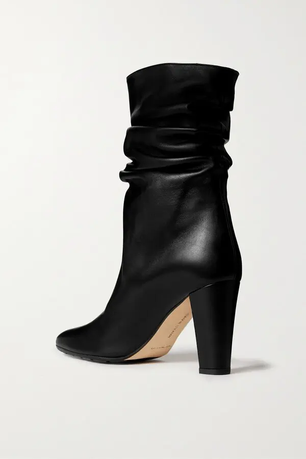 Manolo Blahnik Calasso 90 Leather Ankle Boots