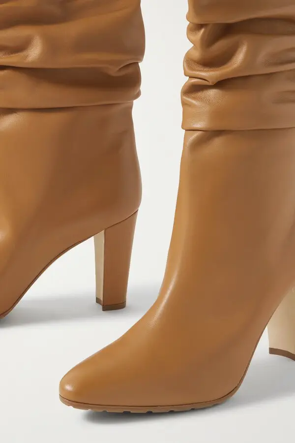 Manolo Blahnik Calasso 90 Leather Ankle Boots