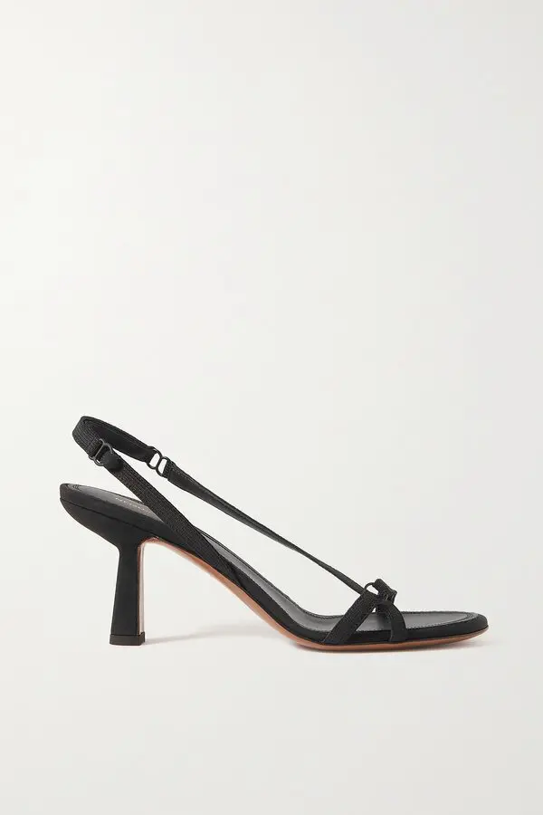 NEOUS Karaka Canvas And Leather Slingback Sandals