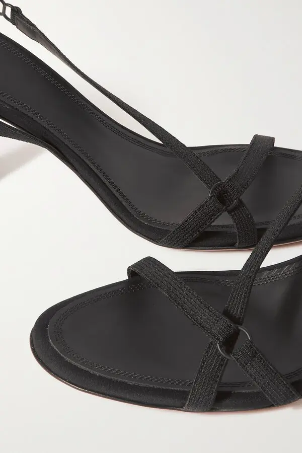 NEOUS Karaka Canvas And Leather Slingback Sandals