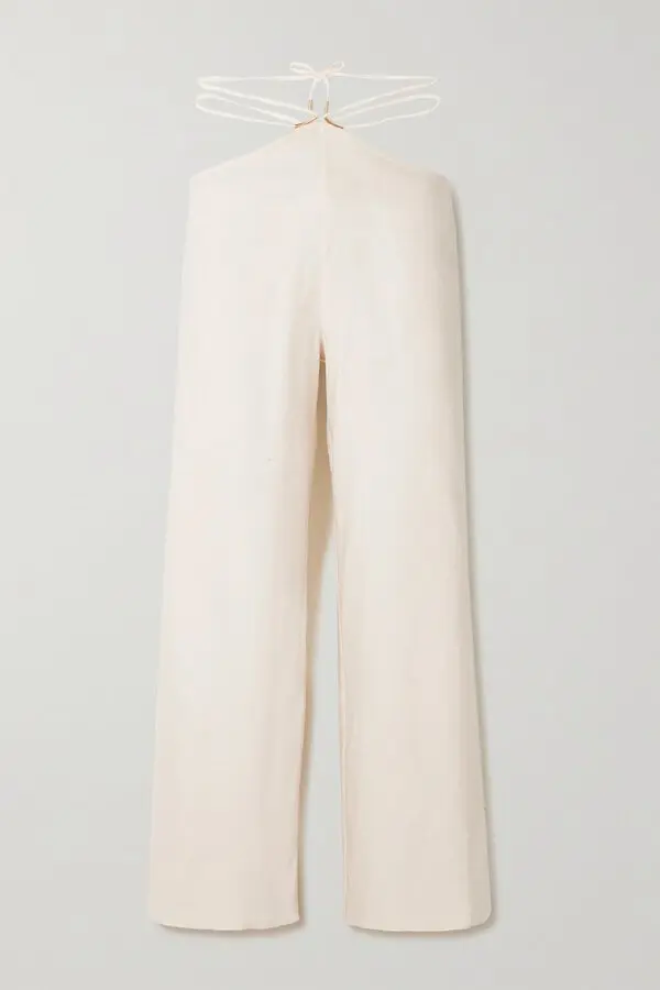 Cult Gaia Tessa Linen-blend Wide-leg Pants