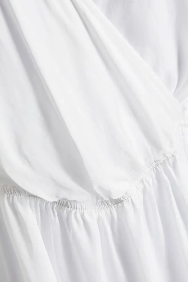 Rachel Zoe Wrap-effect Washed Satin Camisole