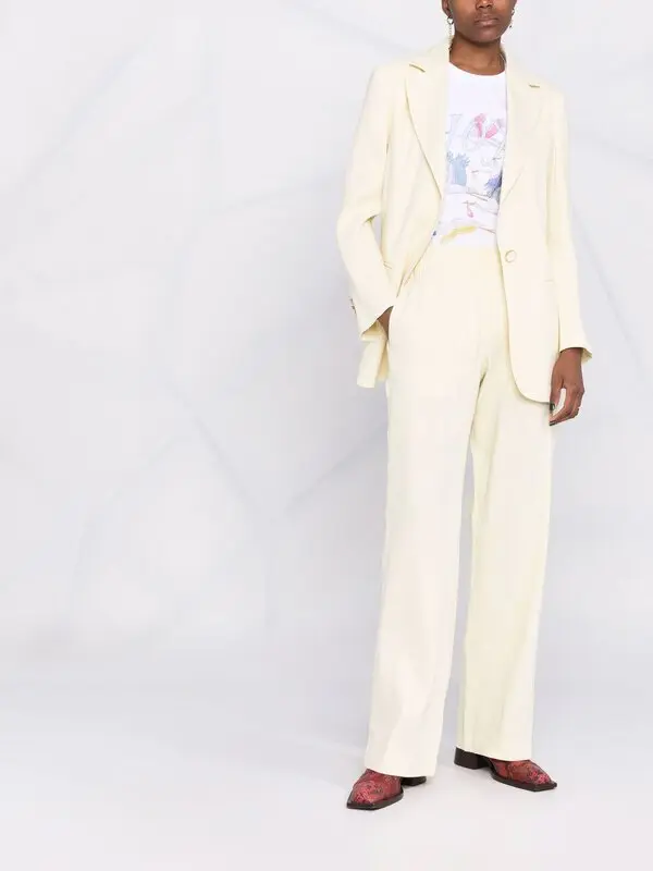 GOLDEN GOOSE Brittany Wide-leg Trousers - Yellow
