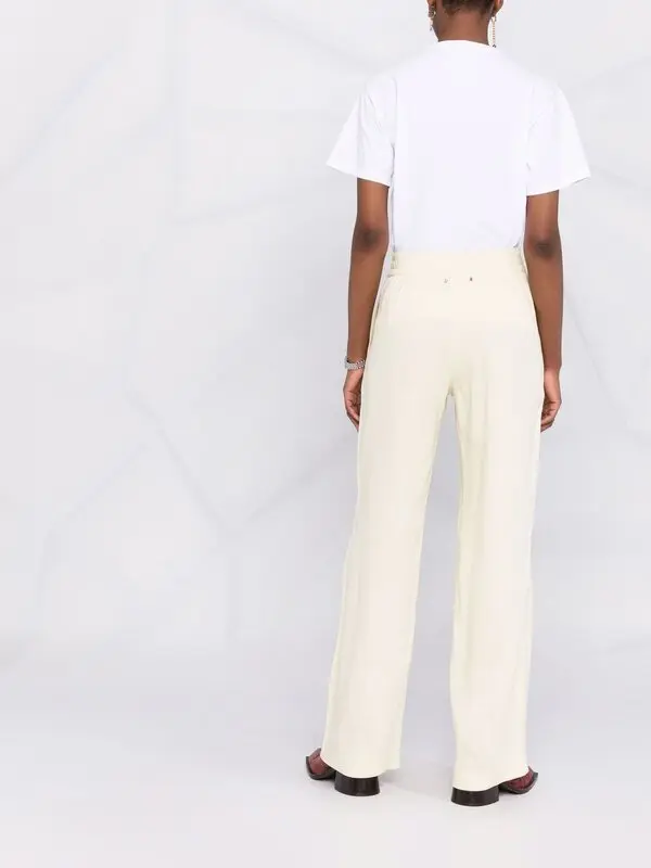 GOLDEN GOOSE Brittany Wide-leg Trousers - Yellow
