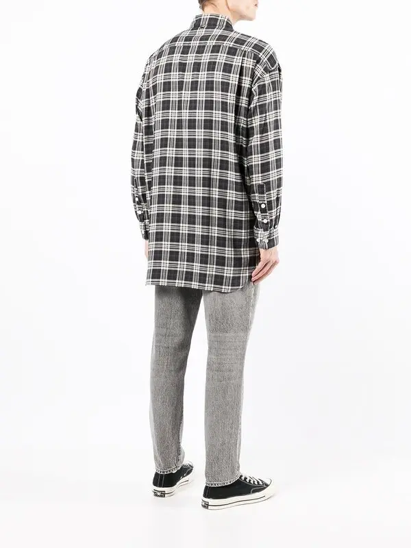 UNDERCOVERISM Patchwork Plaid Long-sleeve Shirt