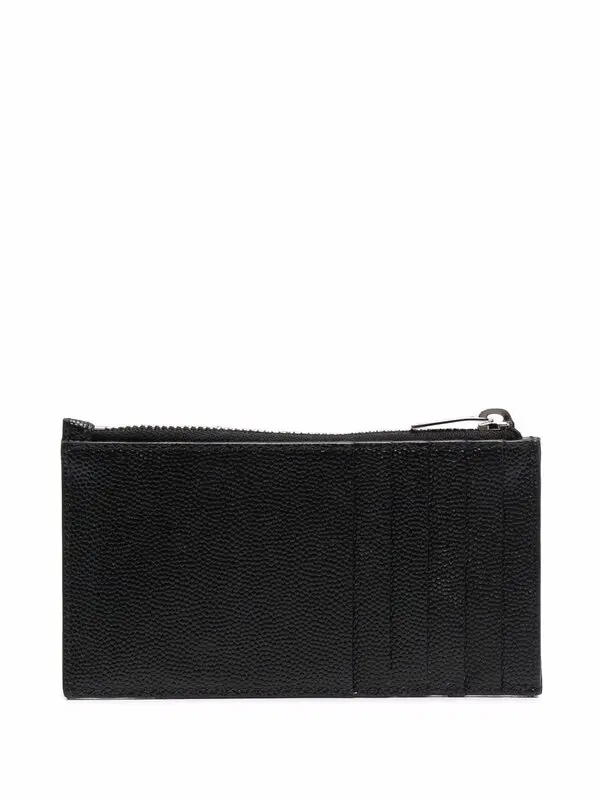Saint Laurent Logo-plaque Quilted Wallet