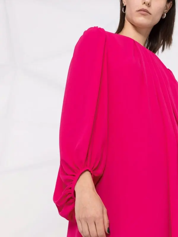 BLANCA VITA Gathered-detail Shift Dress