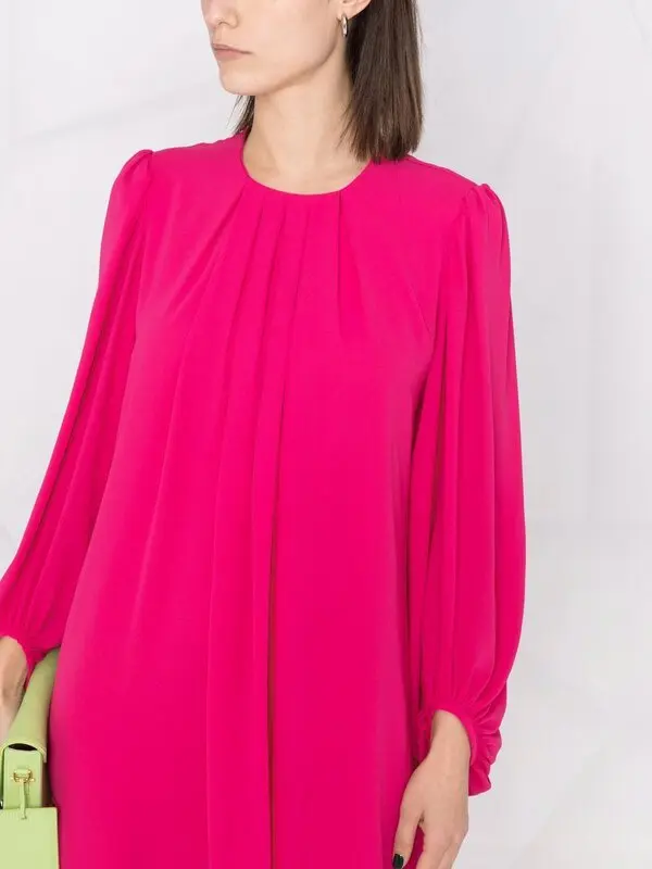 BLANCA VITA Gathered-detail Shift Dress