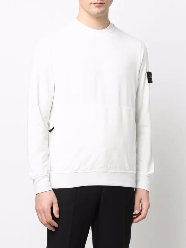 Stone Island Compass Badge Crew-neck Sweatshirt