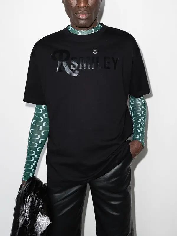 Raf Simons X Smiley Slogan-print T-shirt