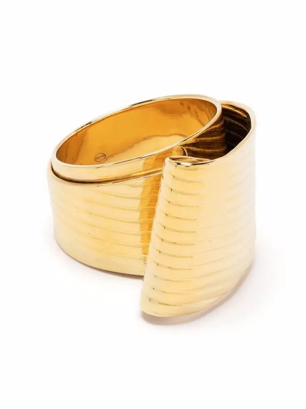 WOUTERS & HENDRIX Wave Band Ring - Gold