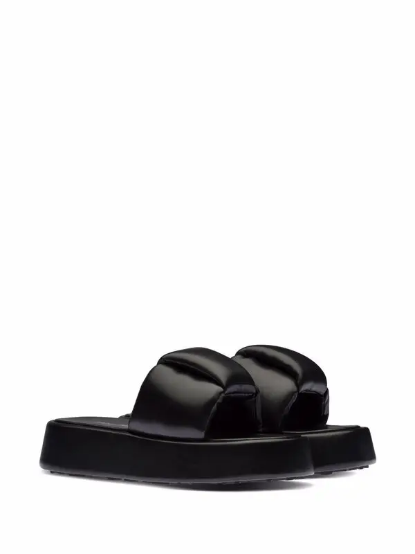 Miu Miu Padded Nappa Leather Sandals