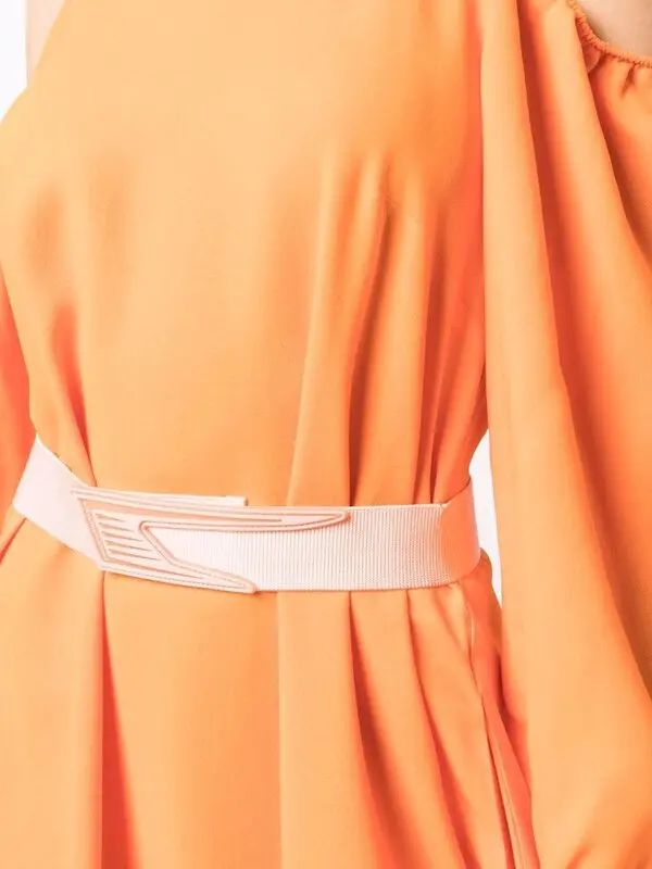 Stella McCartney Off-shoulder Midi Dress - Orange