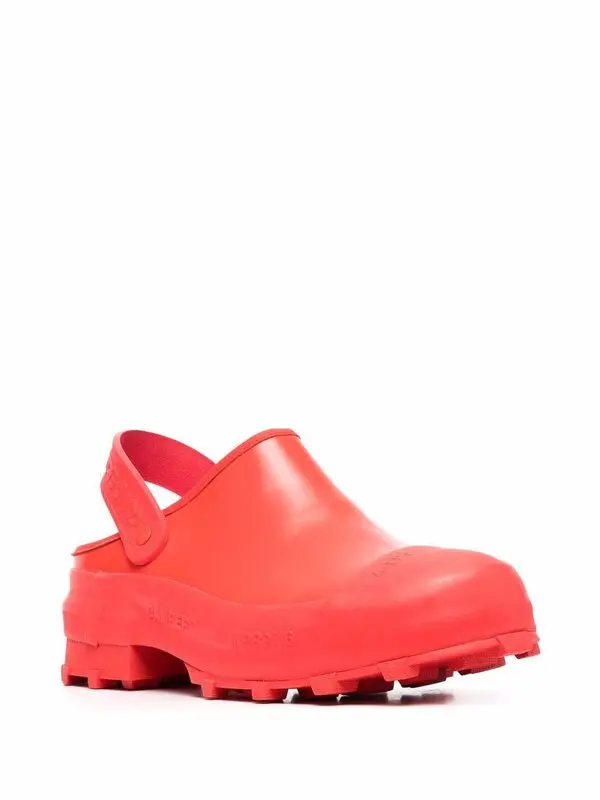 Camper Traktori Leather Clogs - Red
